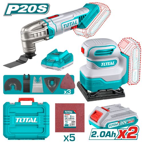 Total Tools 2Pcs CL Multi-Tool & Sheet Sander (TCKLI20276) – Total ...